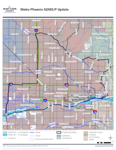 Phoenix Arizona Canal Map